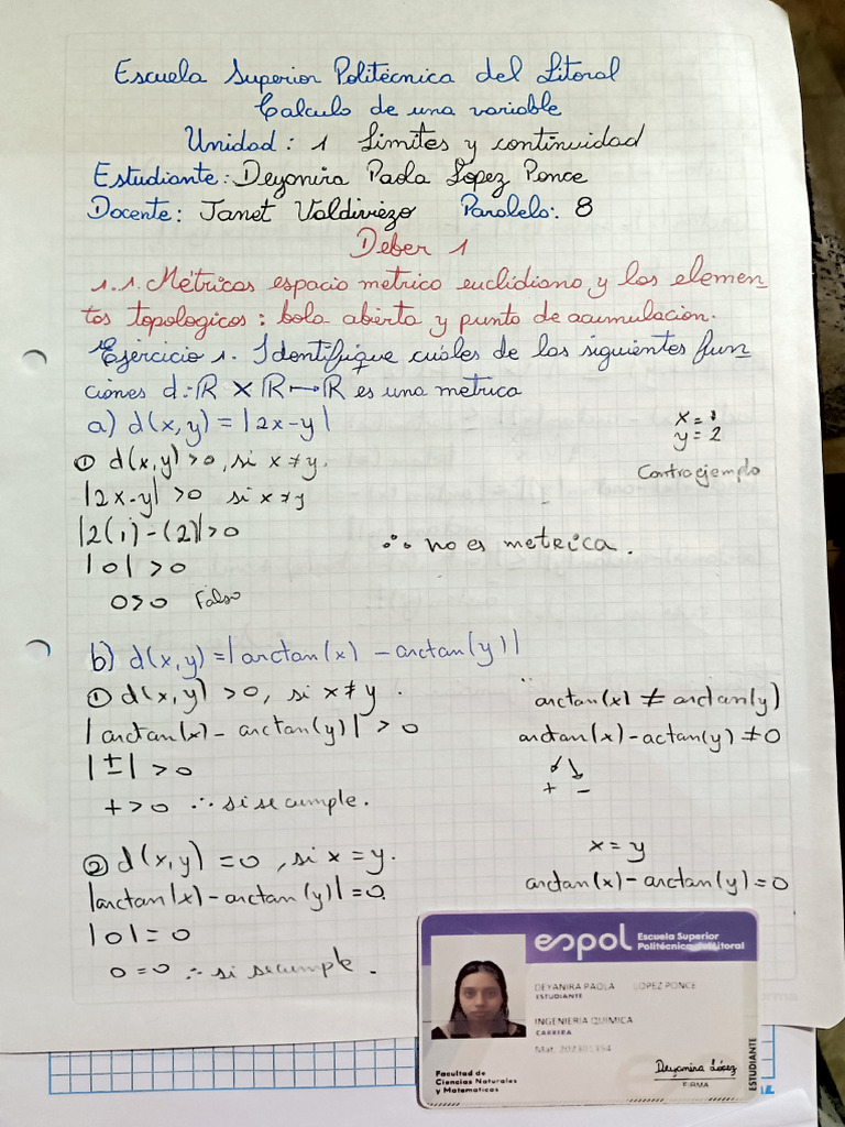 Deber de Calculo | PDF | Science | Ingeniería