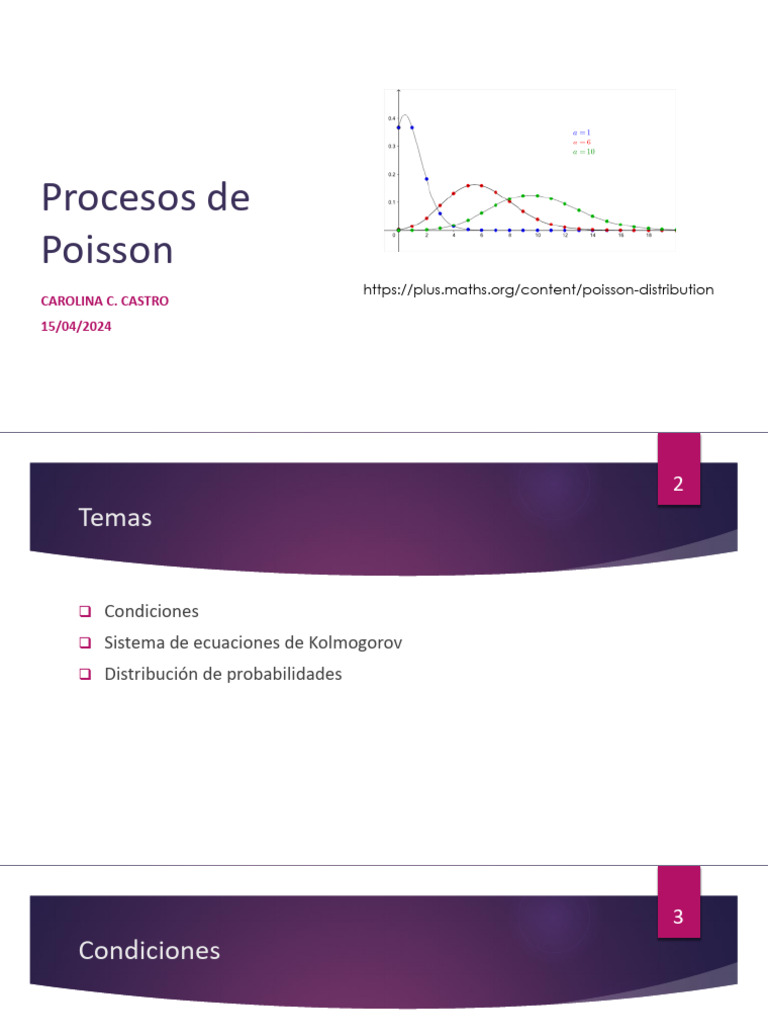 Procesos de Poisson | PDF | Distribución de veneno | Enseñanza de ...