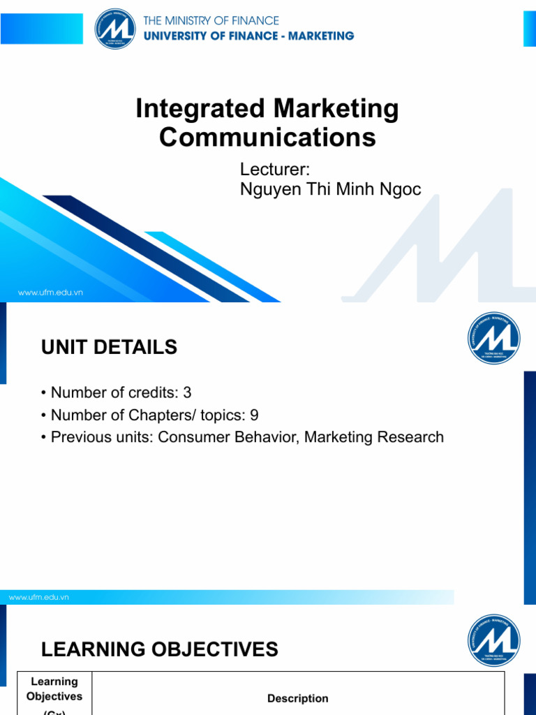 IMC Slide 9 Topics-Students | PDF | Marketing | Marketing Communications