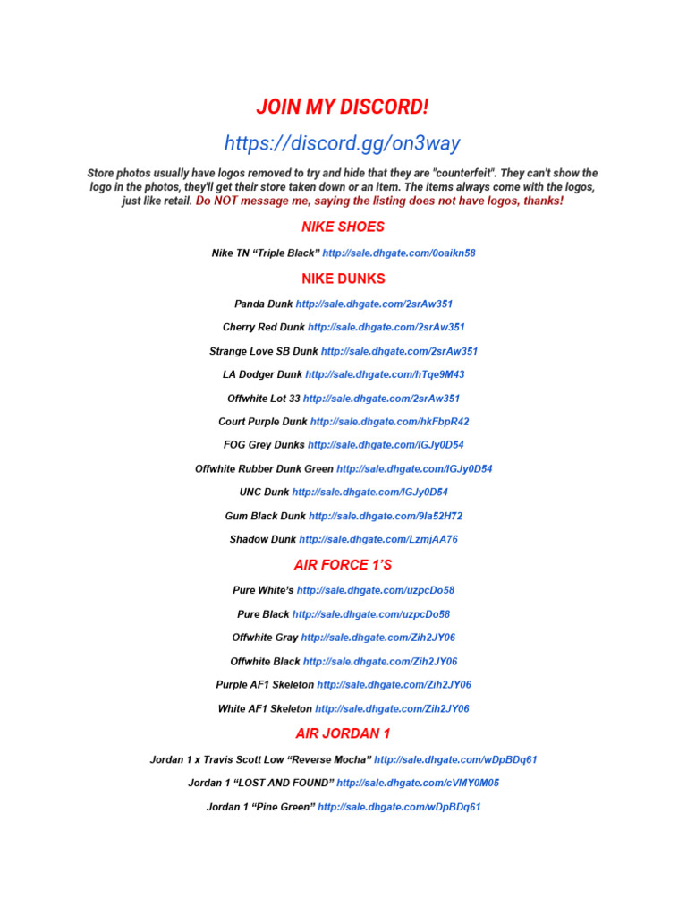 Dhgate Spreadsheet - Twoway | PDF | Fashion | Shoe