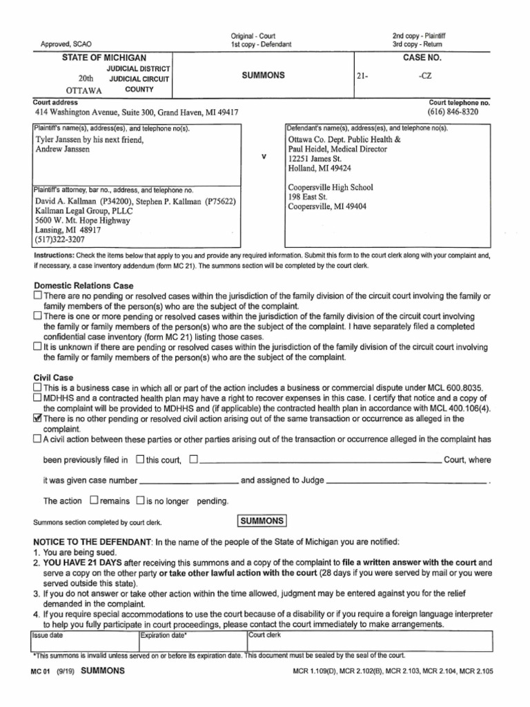 Complaint Motion For TRO Brief Janssen | PDF | Lawsuit | Injunction