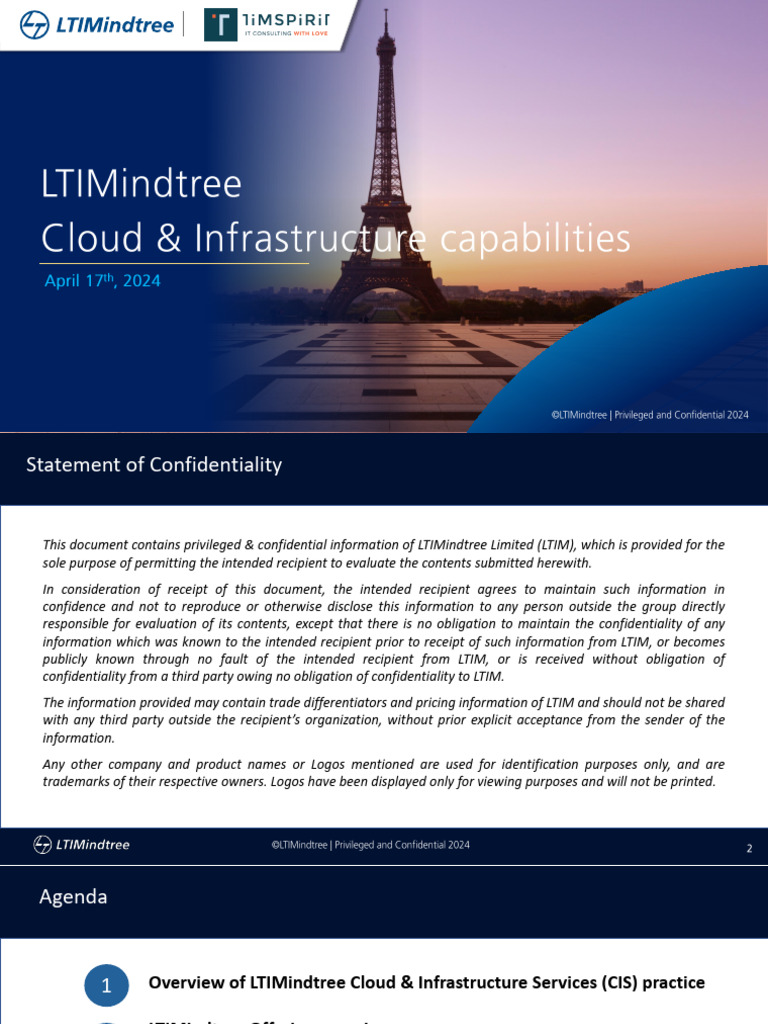 LTIMindtree Cloud Migration Overview | PDF | Cloud Computing | Amazon Web Services