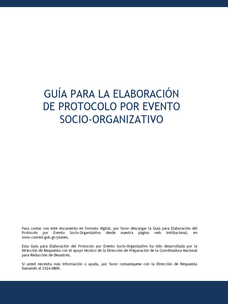 Guia de Protocolo Eventos Socio Organizativo 2023 | PDF | Negocios