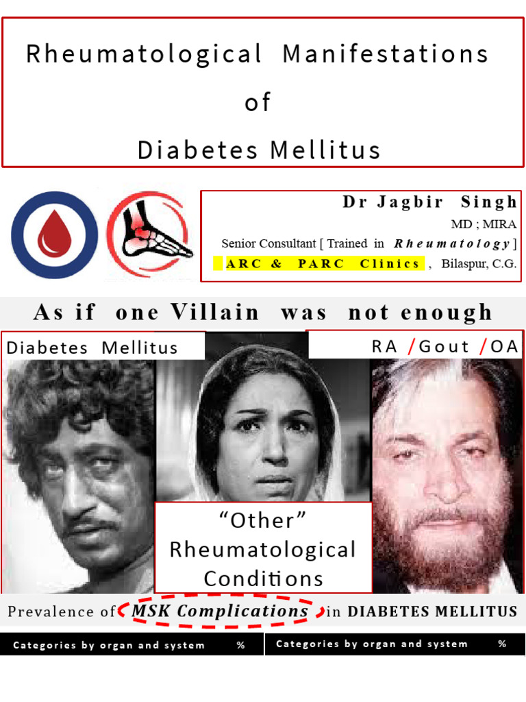 Rheumatological Manifestations of Diabetes Mellitus | PDF | Coronary ...