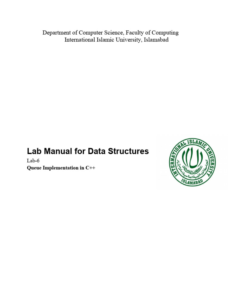 DS Lab 6 - Queue Implementation | PDF | Queue (Abstract Data Type ... DS Lab 6 - Queue Implementation | PDF | Queue (Abstract Data Type ...