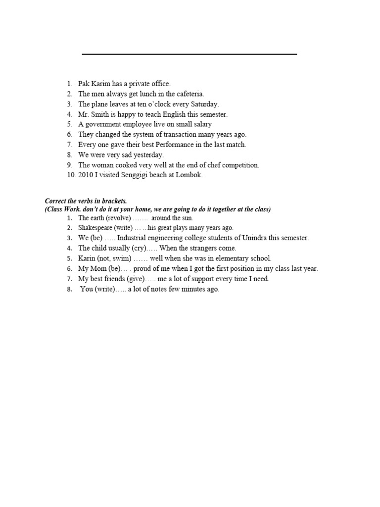 Exercise 1 | PDF | Language Arts & Discipline
