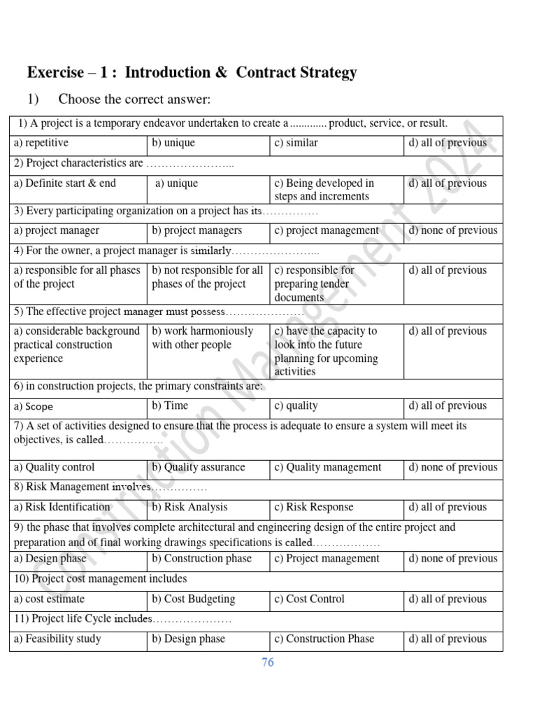 كتاب الأداره 24-76-95 | PDF | General Contractor | Business