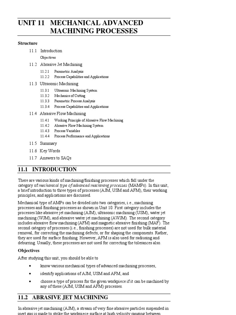 USM Introduction | PDF | Machining | Abrasive