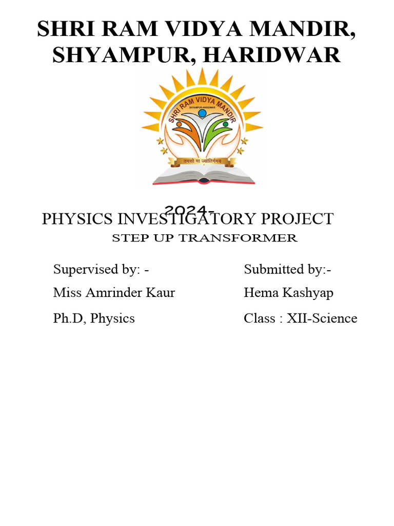 Step Up Transformer PDF | PDF | Transformer | Inductor