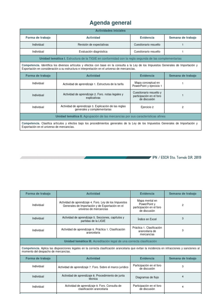 Tigie Agenda | PDF | Aprendizaje