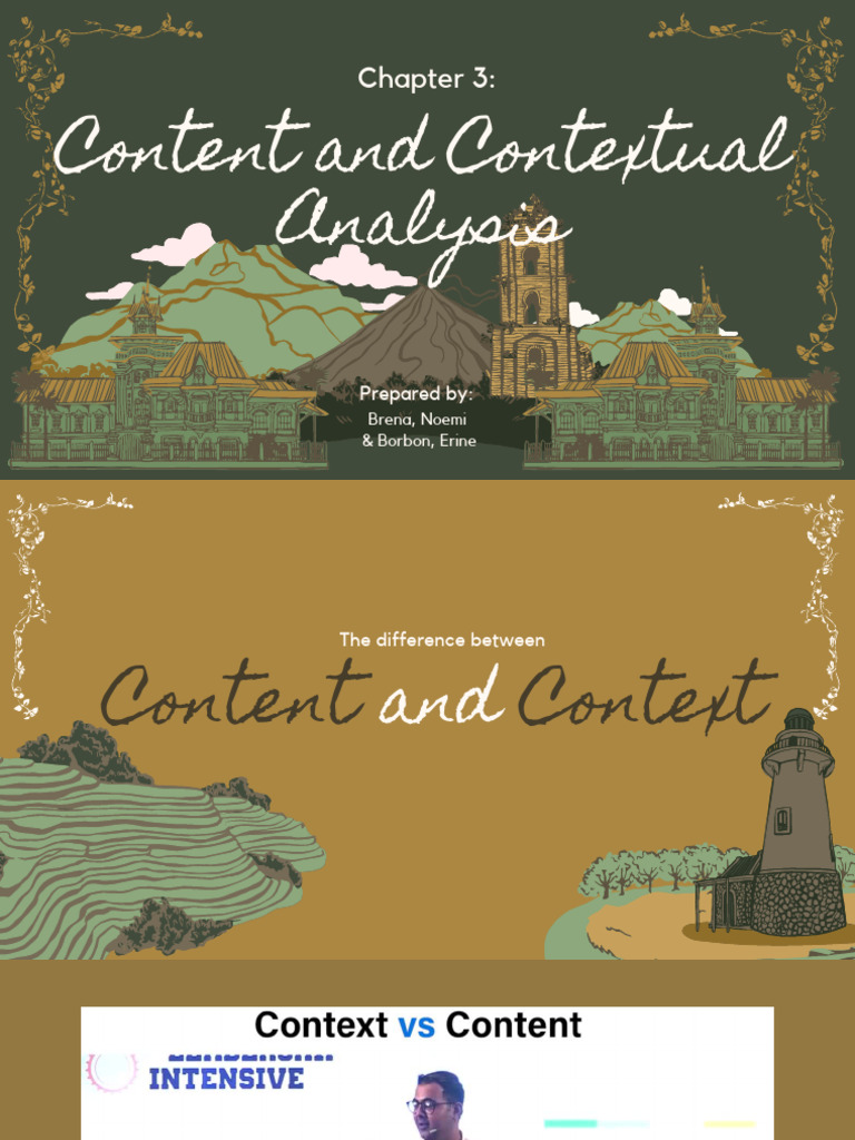 Chapter 3 - Content and Context Analysis | PDF