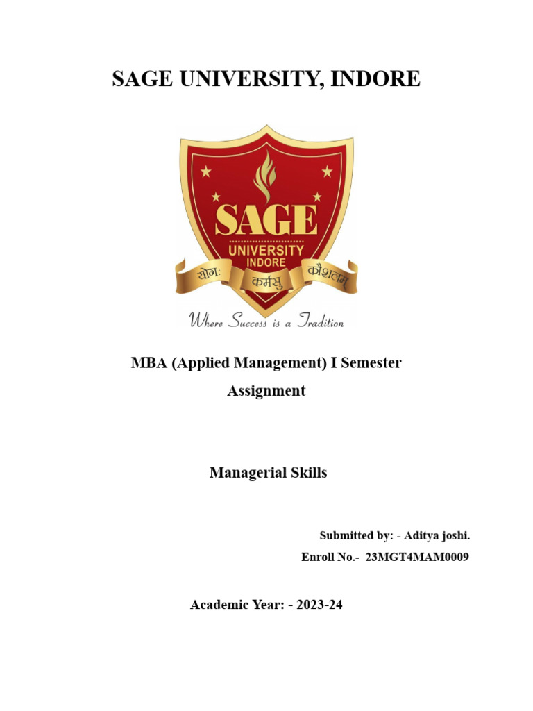 AM Assignment Front Page | PDF | Business | Finance & Money Management