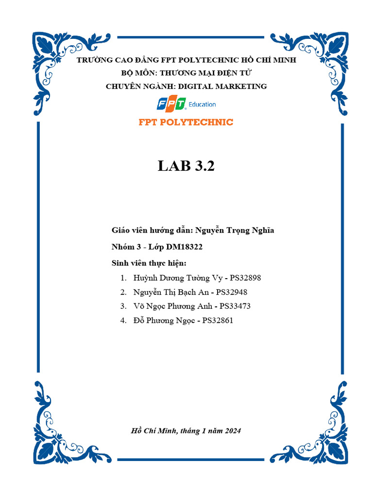 Nhom 3 - DM18322 - Lab 3.2 | PDF