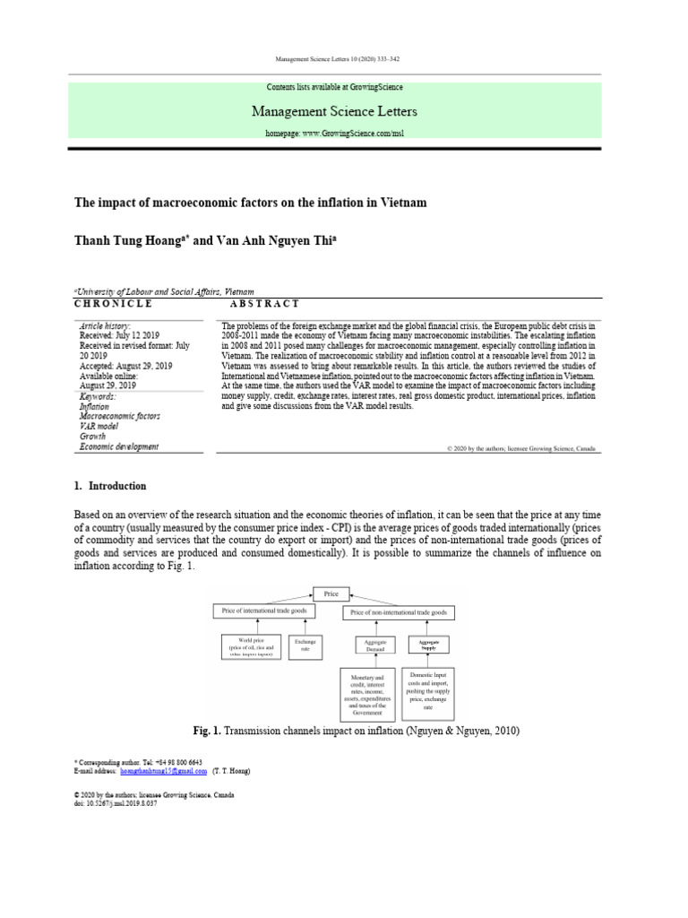J MSL 2019 8 037 | PDF | Inflation | Monetary Policy