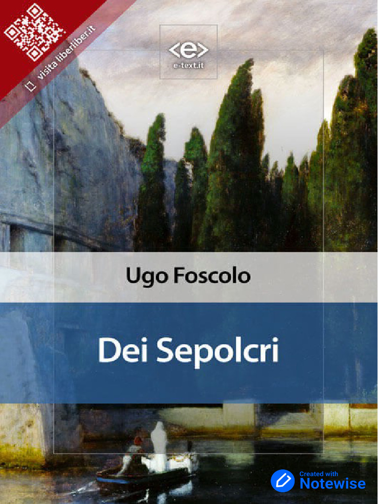 Foscolo Dei Sepolcri Stampare | PDF