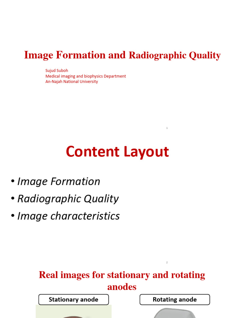 Image Formation and Radiographic Quality | PDF | Attenuation | X Ray