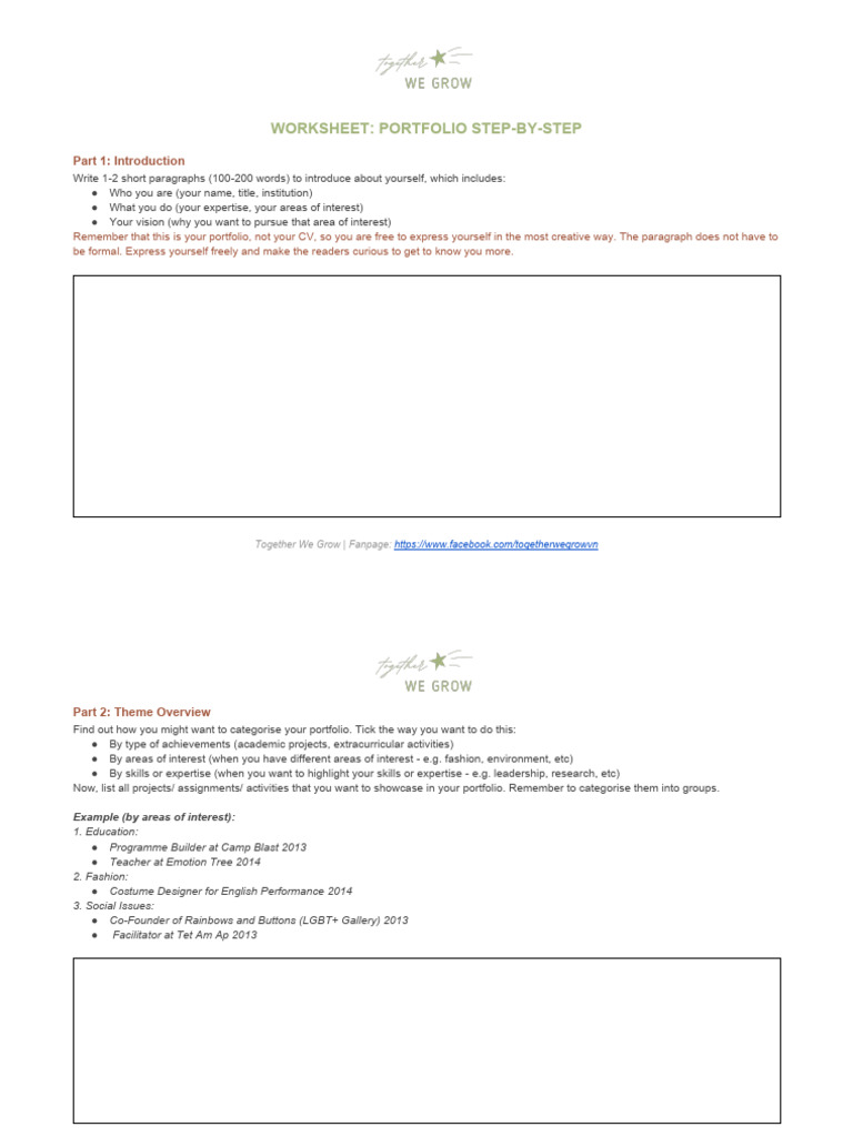 [Template] Worksheet Portfolio Step by Step 8pdmQZhXrmLDRZ4gL Original ...