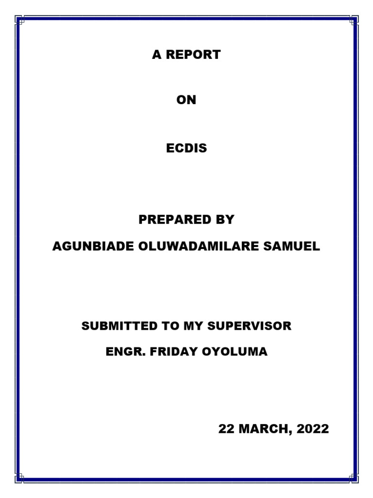 Report On Ecdis | PDF | Navigation | Computing