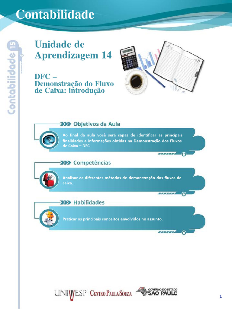 UA14 Material de Leitura - DFC | PDF | Fluxo de caixa | Contabilidade