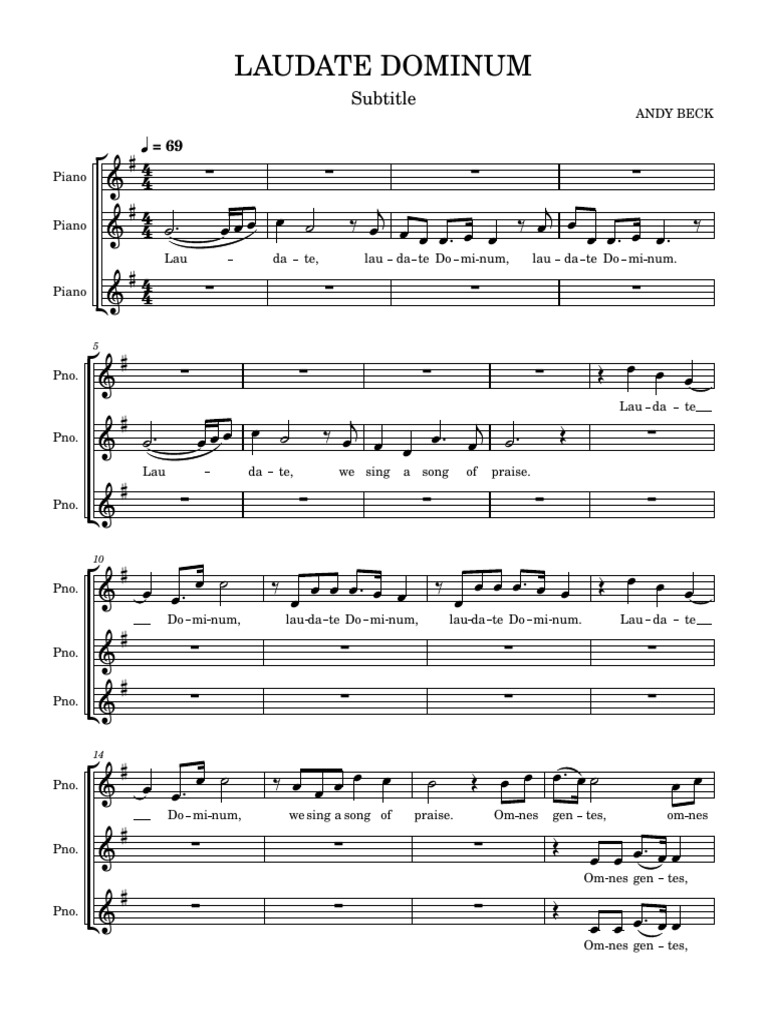 Laudate Dominum | PDF