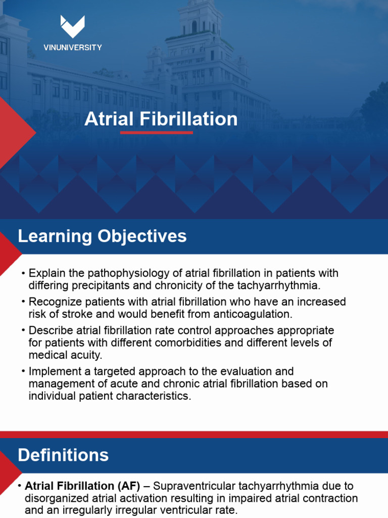 Atrial Fibrillation | PDF | Stroke | Internal Medicine