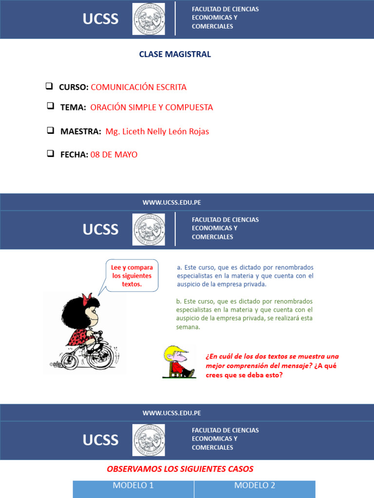 Oración Simple y Compuesta - 08 | PDF | Verbo | Asunto (gramática)