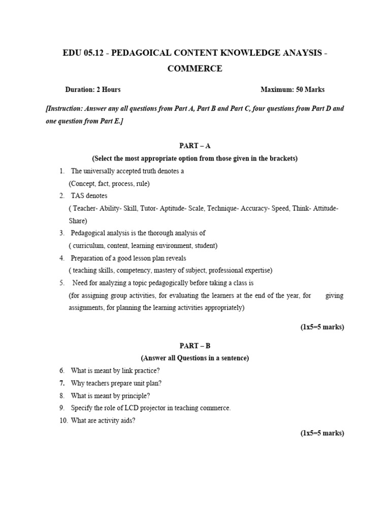 Com Ii Pedagogy Pdf Pedagogy Lesson Plan