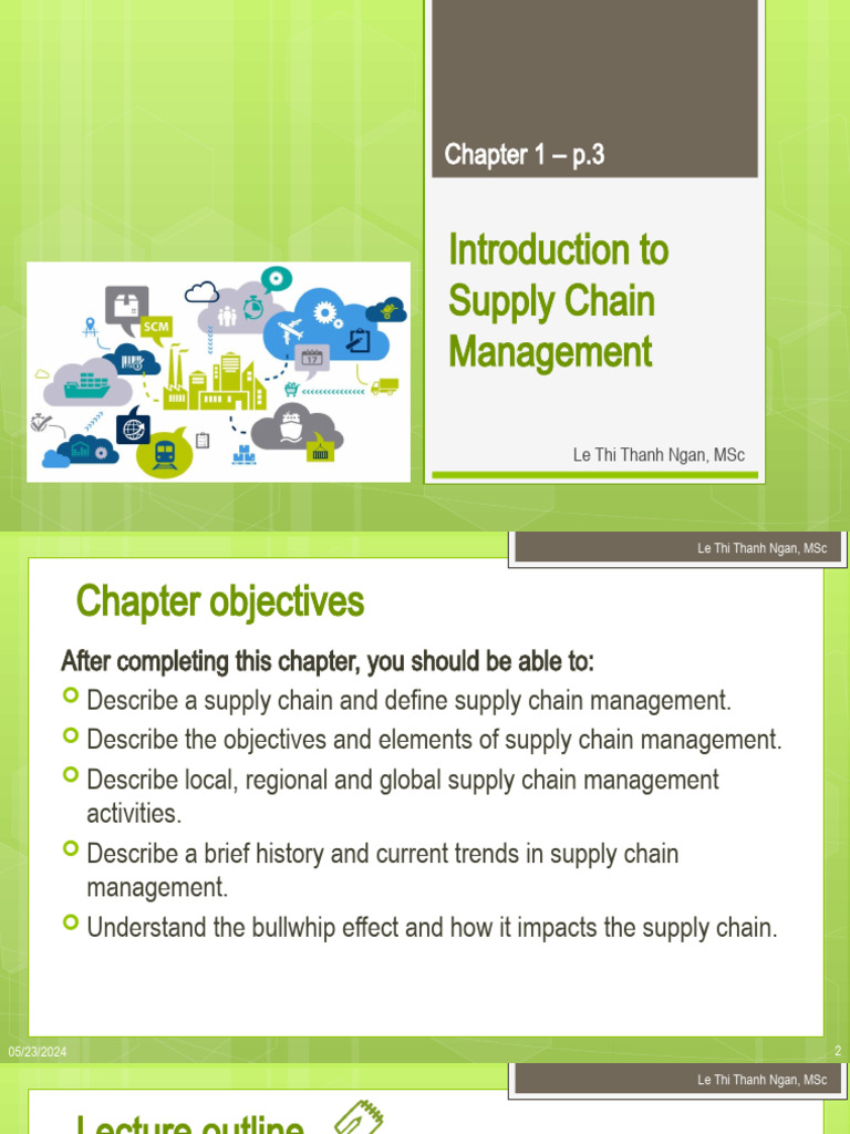 Chap 1 - Introduction To SCM | PDF | Supply Chain | Supply Chain Management