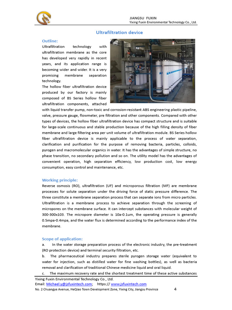 Ultrafiltration Device (1) 240523 171752 | PDF | Membrane | Membrane ...