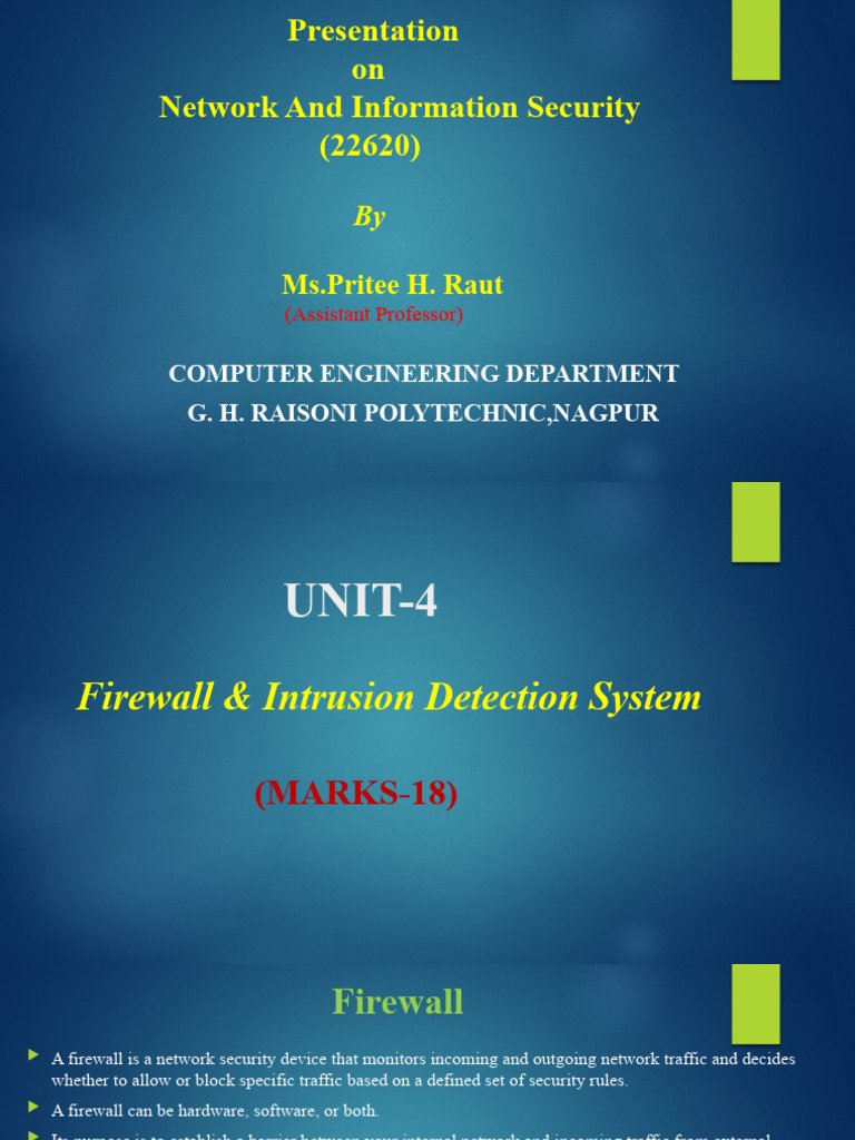 Unit 4 | PDF | Firewall (Computing) | Proxy Server Unit 4 | PDF | Firewall (Computing) | Proxy Server