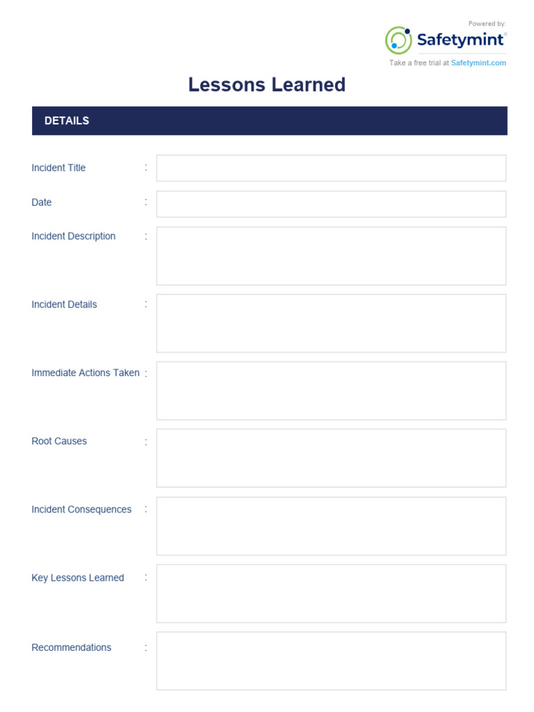 Lessons-Learned | PDF