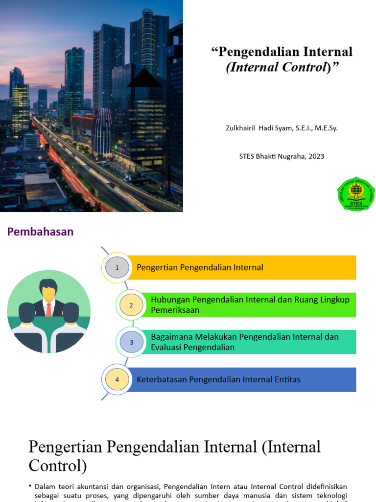 Pembahasan Ke-4 Pengendalian Internal (Internal Control) | PDF | Pengelolaan Keuangan & Uang