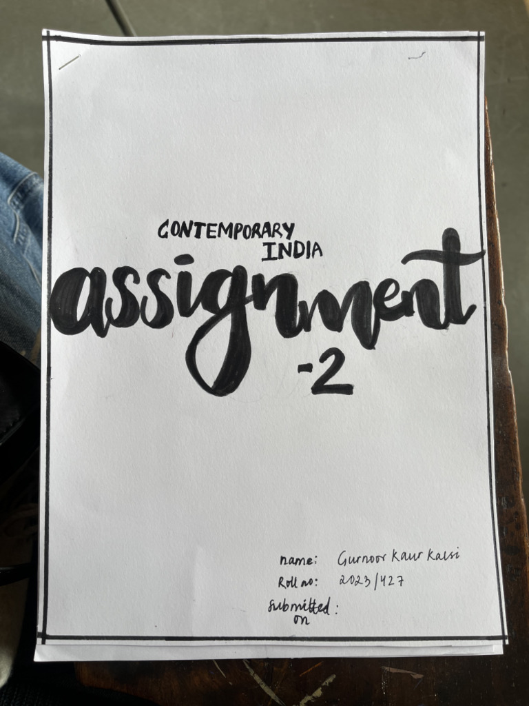 Ci Assignment 2 First Year | PDF
