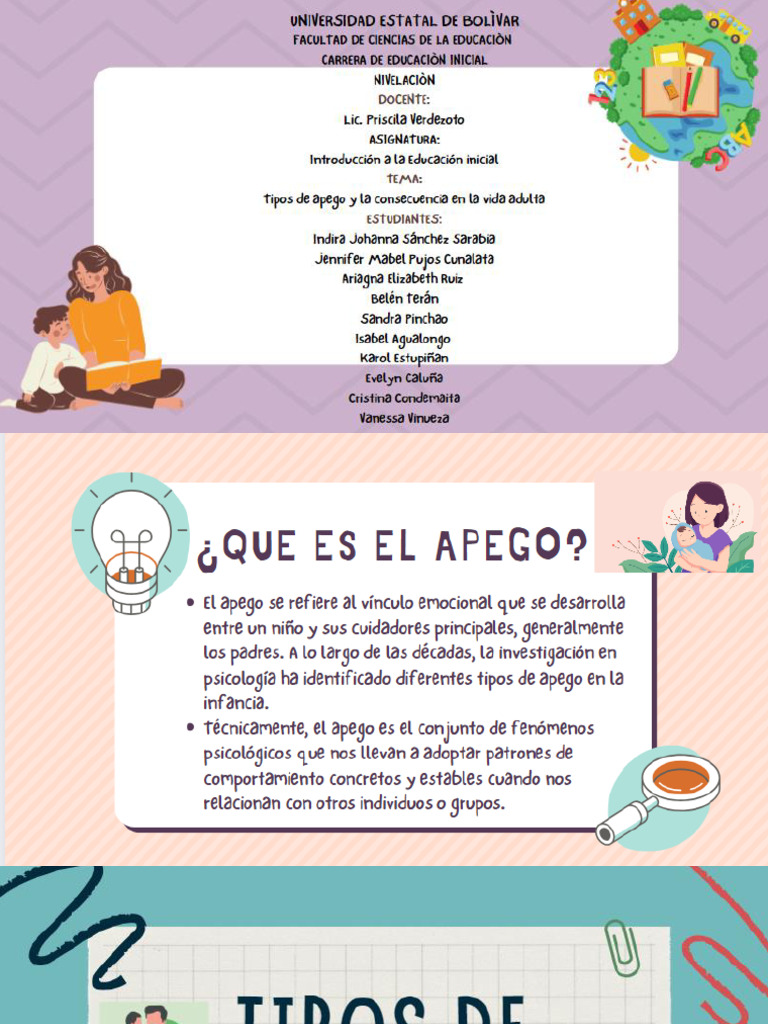 Tipos de Apego | PDF
