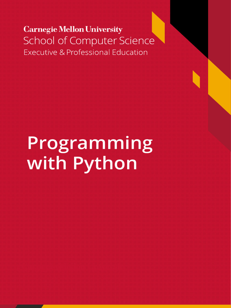 Brochure - CMU - Programming With Python - 07-June-2023 - V26 | PDF ... Brochure - CMU - Programming With Python - 07-June-2023 - V26 | PDF ...