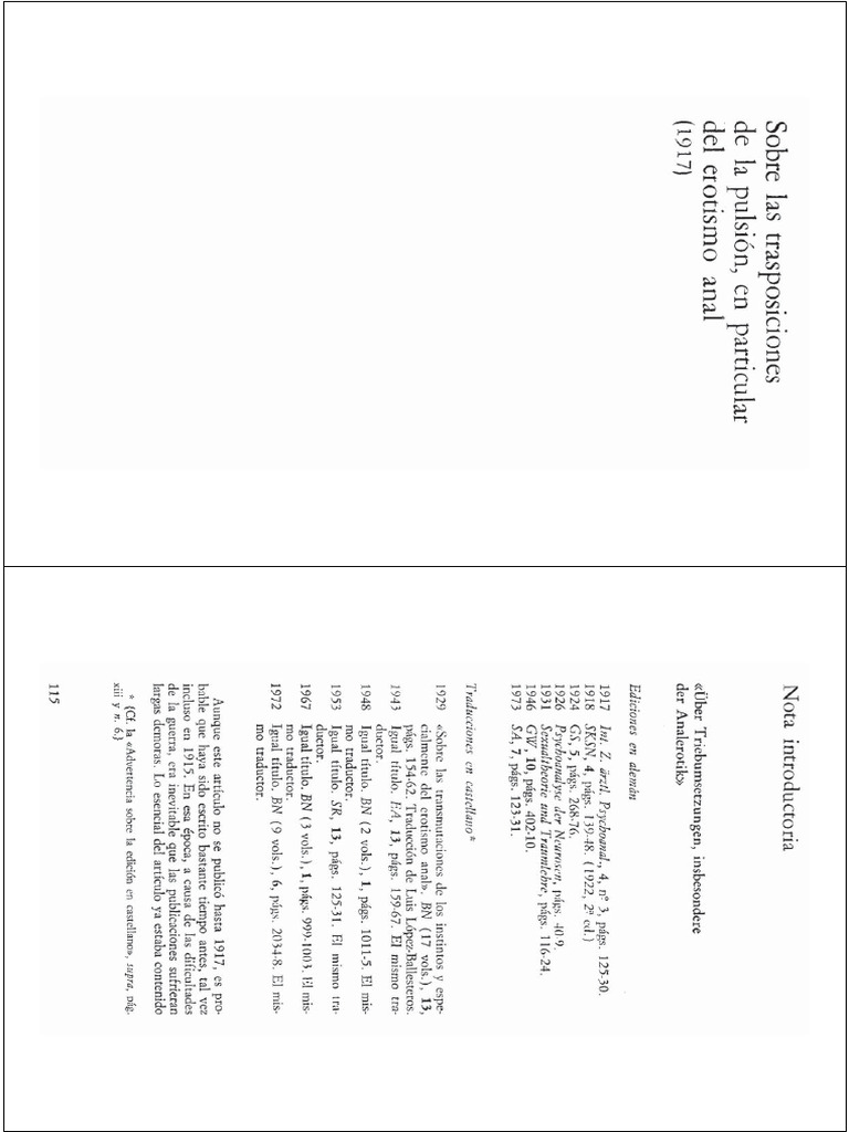 10 - Freud, Sigmund - Sobre Las Transposiciones de La Pulsion, en Particular Del Erotismo Anal ...