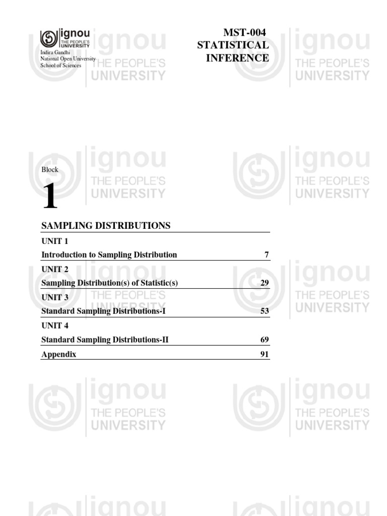 Block 1 | PDF | Standard Error | Estimator