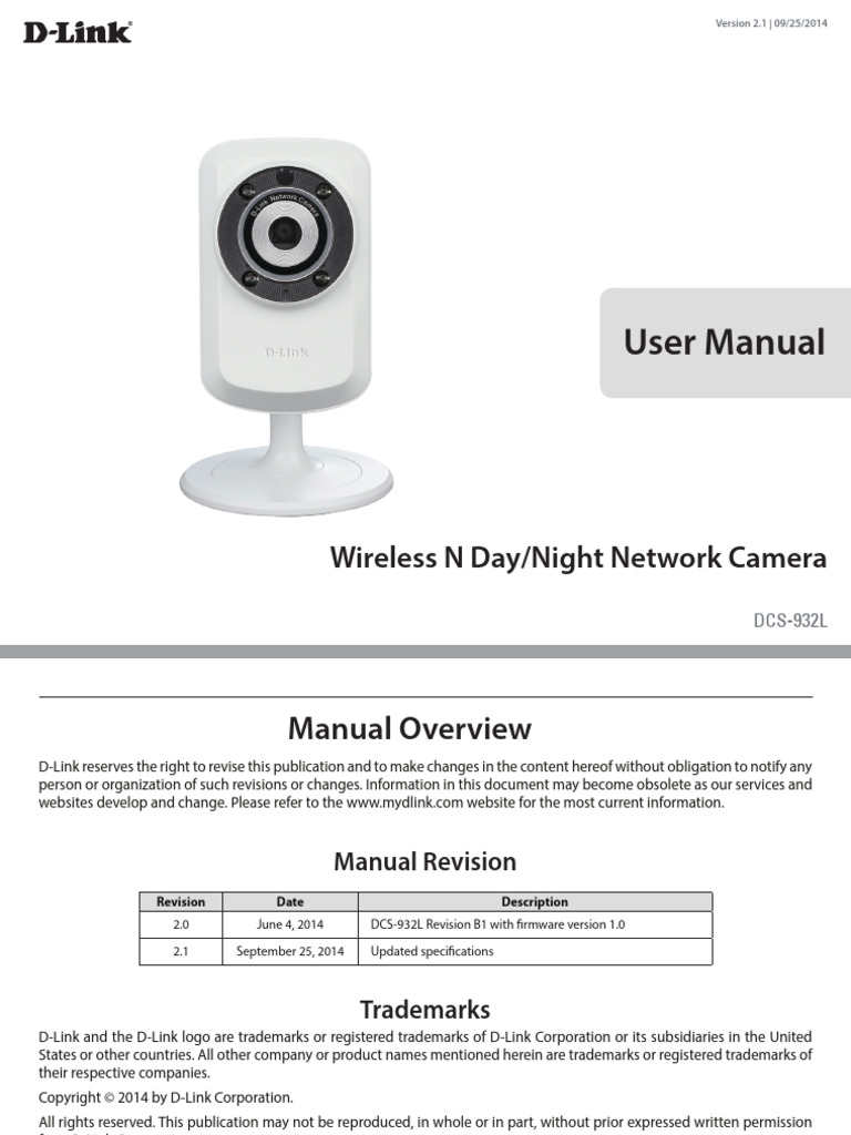 Camera DCS-932LB1 Manual | PDF | Computer Network | Ip Address