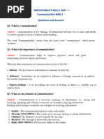 Communication Skills Class 9 | PDF | Communication | Part Of Speech