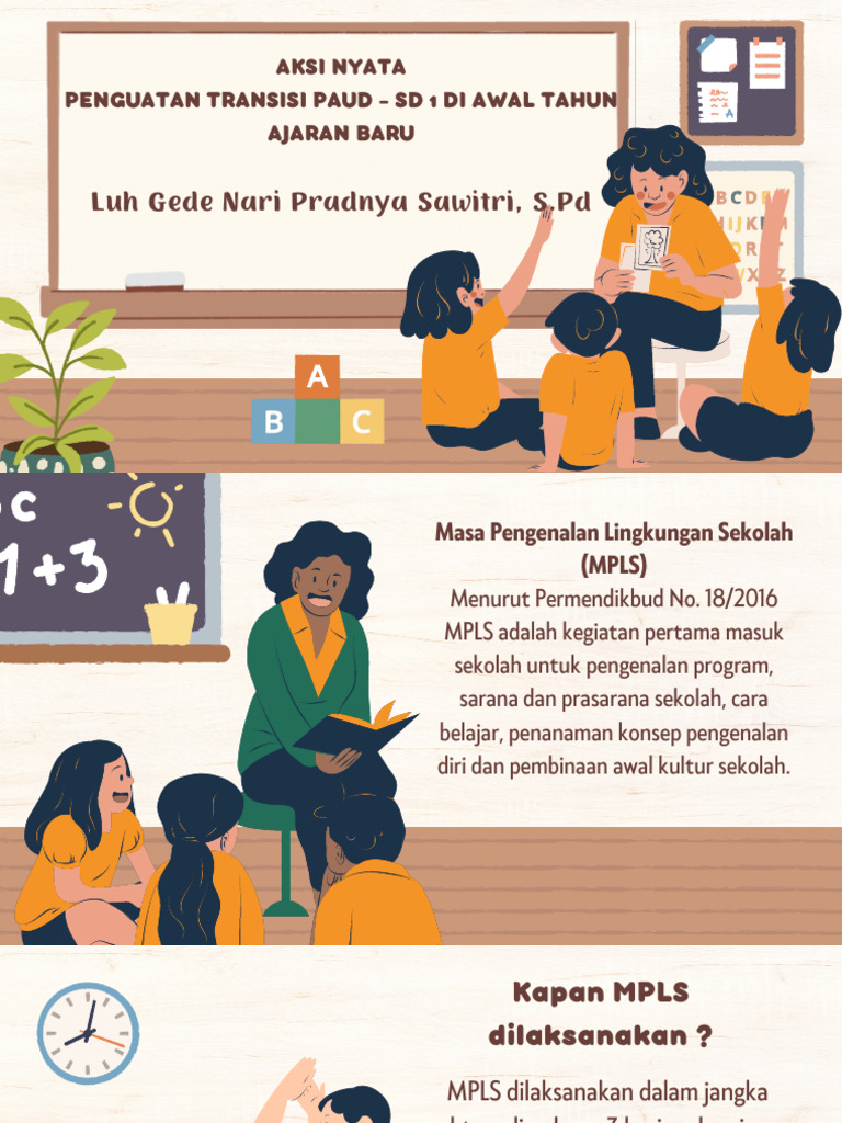 Transisi PAUD-SD: Panduan MPLS | PDF