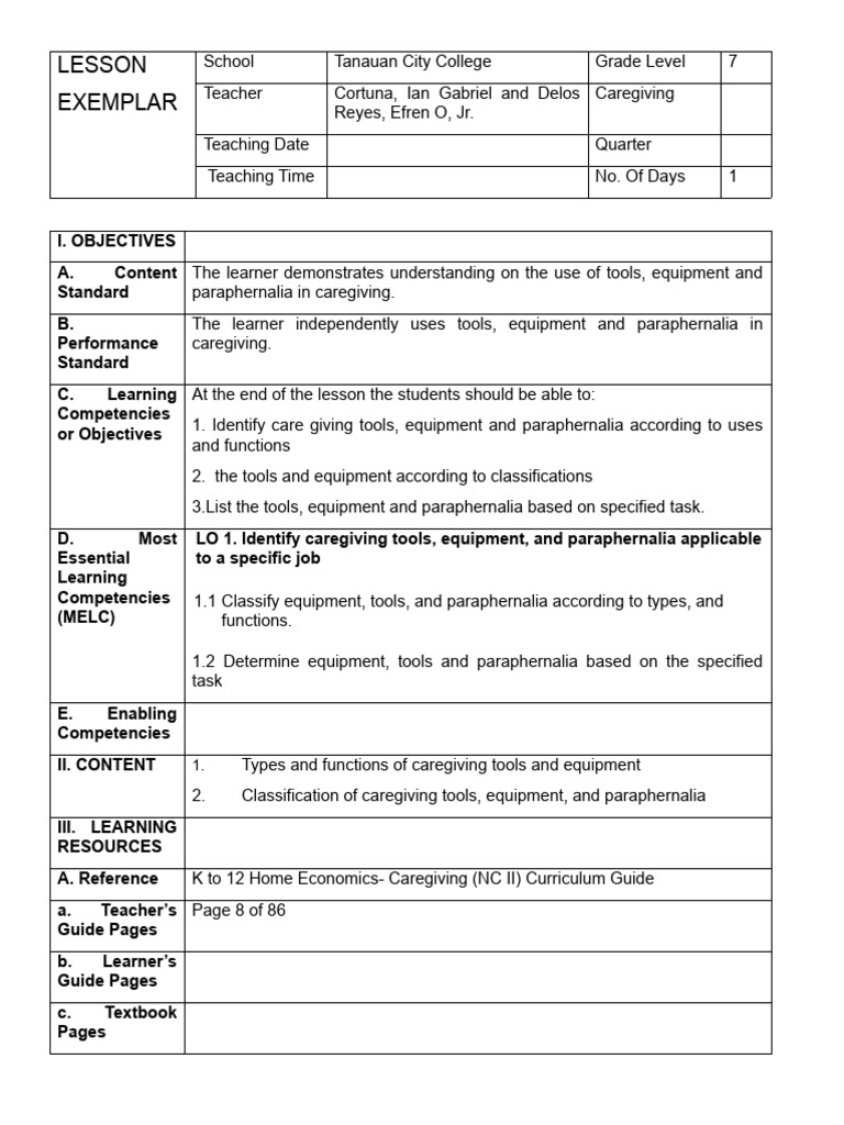 Lesson 2 Pdf Learning Laundry