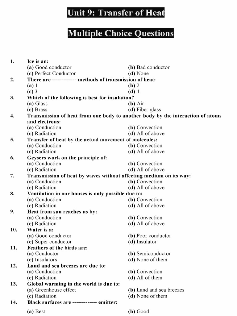 9th Phy Chap 9 Extra MCQs | PDF