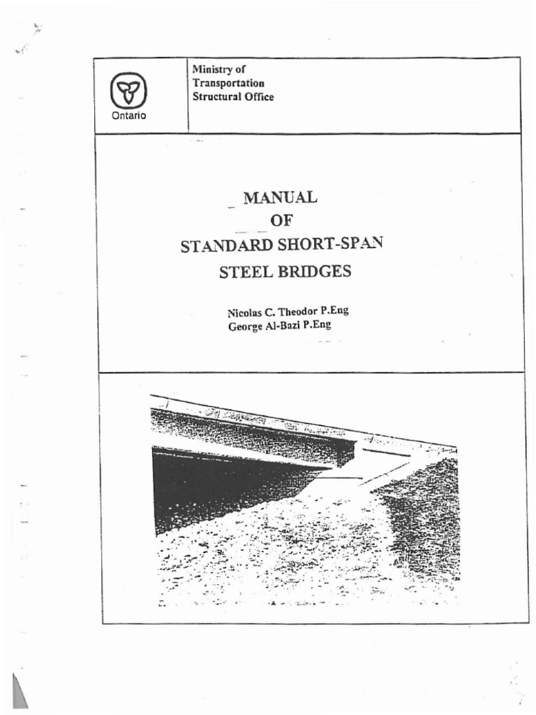 Manual of Standard Short Span Steel Bridges 1997 | Download Free PDF ...