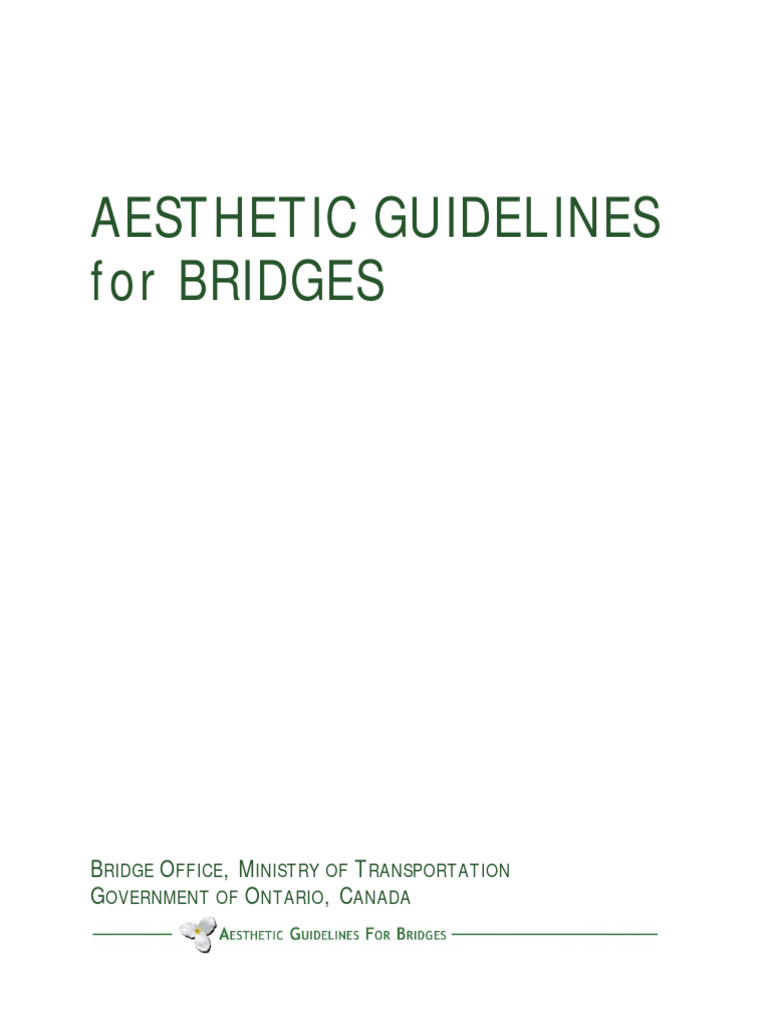 2004-09 Aesthetic Guidelines For Bridges | PDF | Composition (Visual Arts) | Bridge