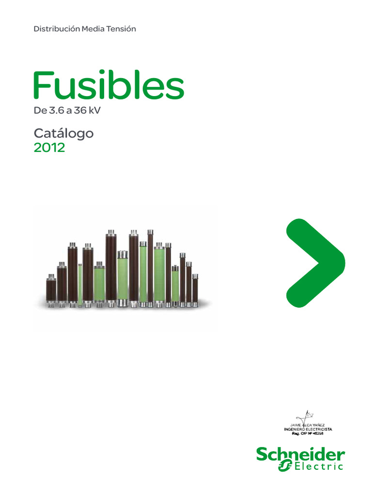 Fusibles Schneider Electric: Fusarc CF | PDF | Fusible (Eléctrico ...