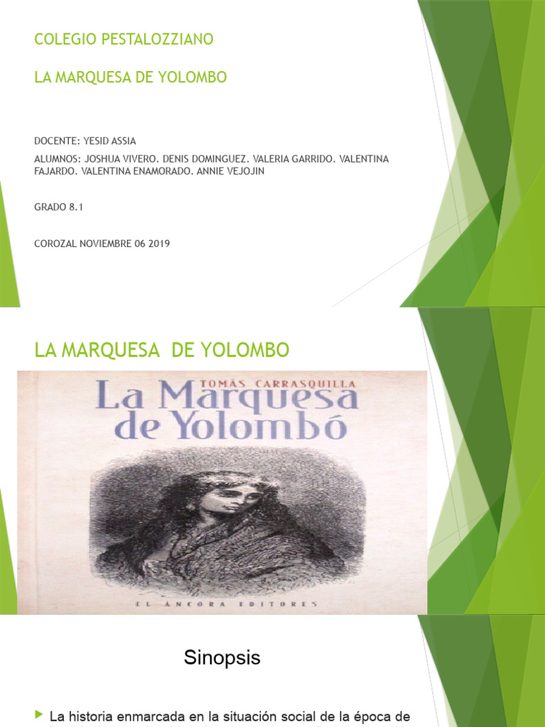 Historia de La Marquesa de Yolombó | PDF