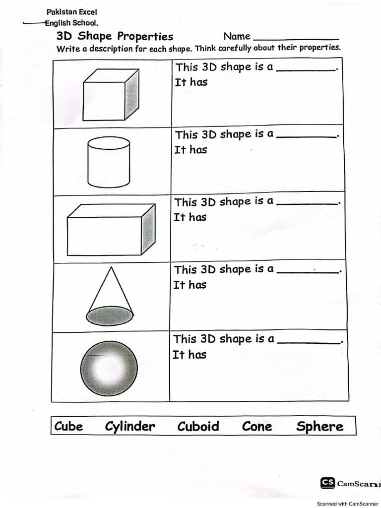 3D Shapes | PDF