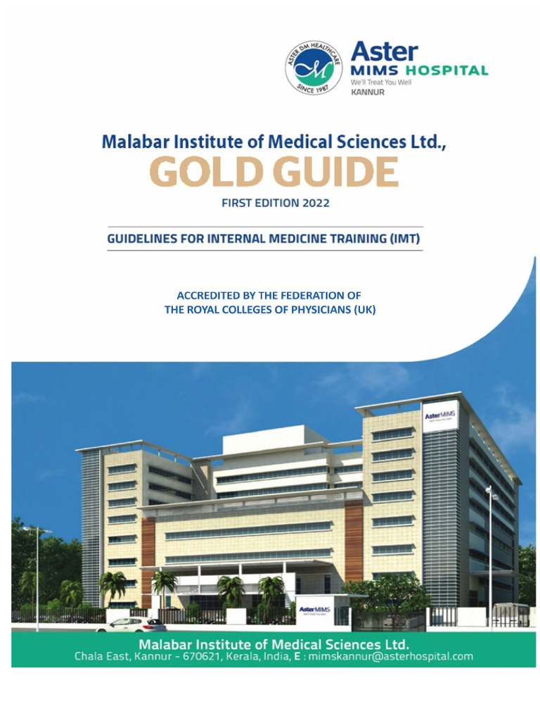 Gold Guide Aster Mims Kannur IMT | PDF | Internal Medicine | Medicine