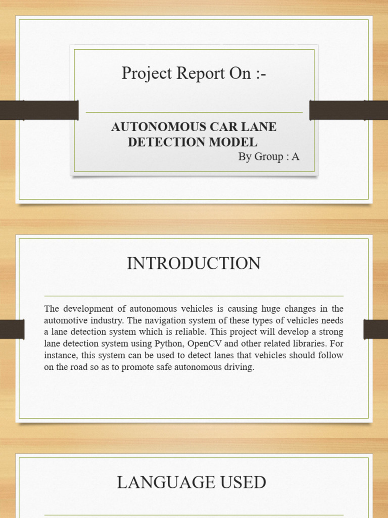 Autonomous Car Lane Detection Model | PDF | Computer Vision | Applied ...