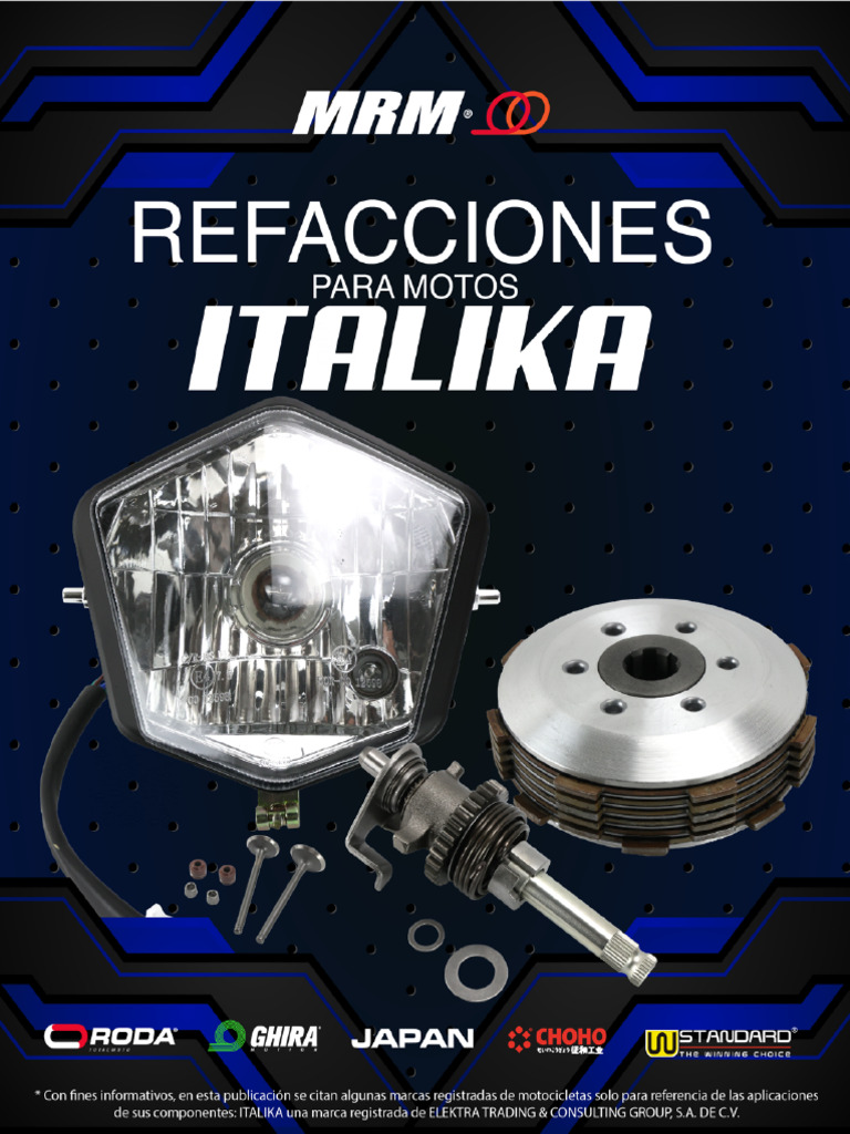 refacciones para motos italika | PDF | Motores | Tecnologías automotrices